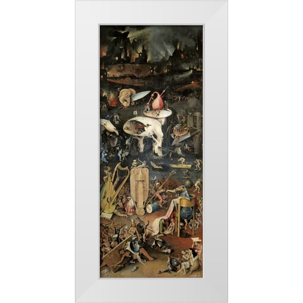 Bosch, Hieronymus 10x18 White Modern Wood Framed Museum Art Print ...