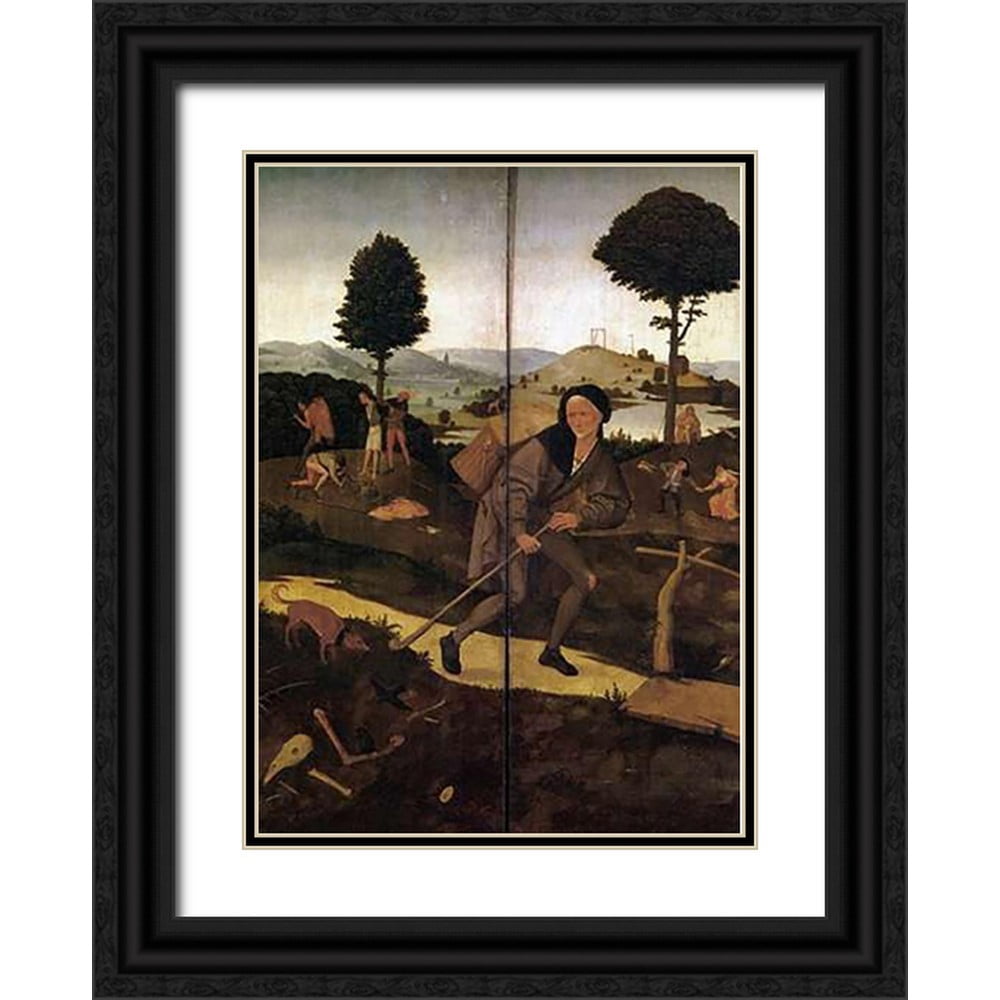 Bosch, Hieronymus 11x14 Black Ornate Wood Framed with Double Matting ...