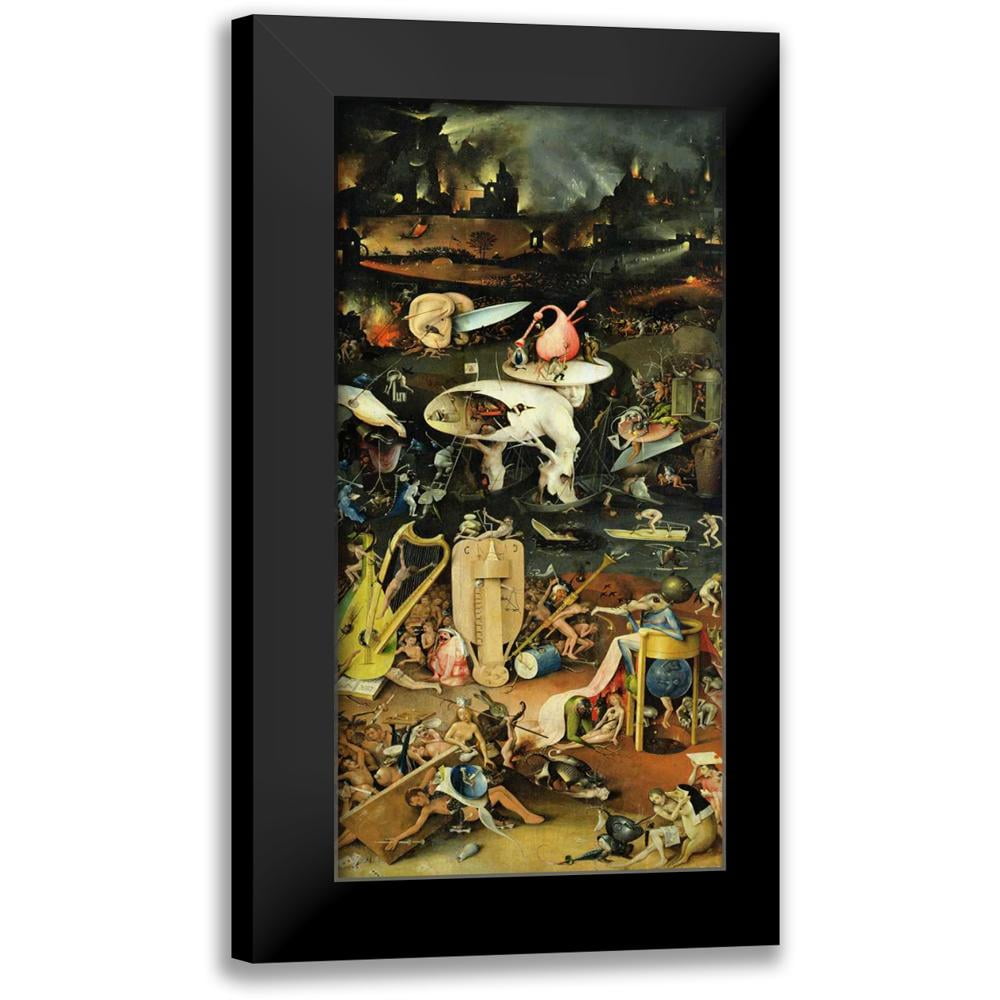 Bosch, Hieronymus 11x18 Black Modern Framed Museum Art Print Titled - The Garden of Earthly ...