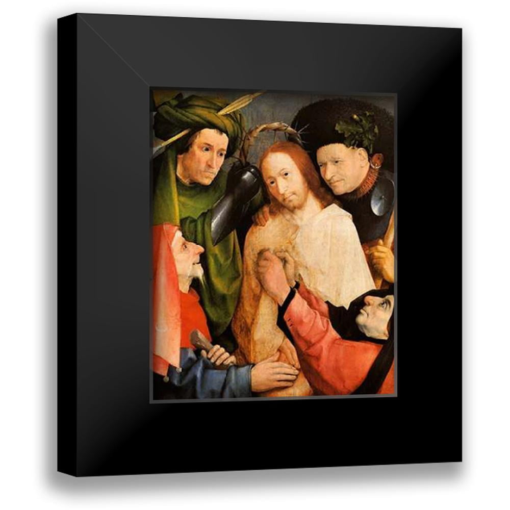 Bosch, Hieronymus 12x14 Black Modern Framed Museum Art Print Titled - Museumist Crowned With ...