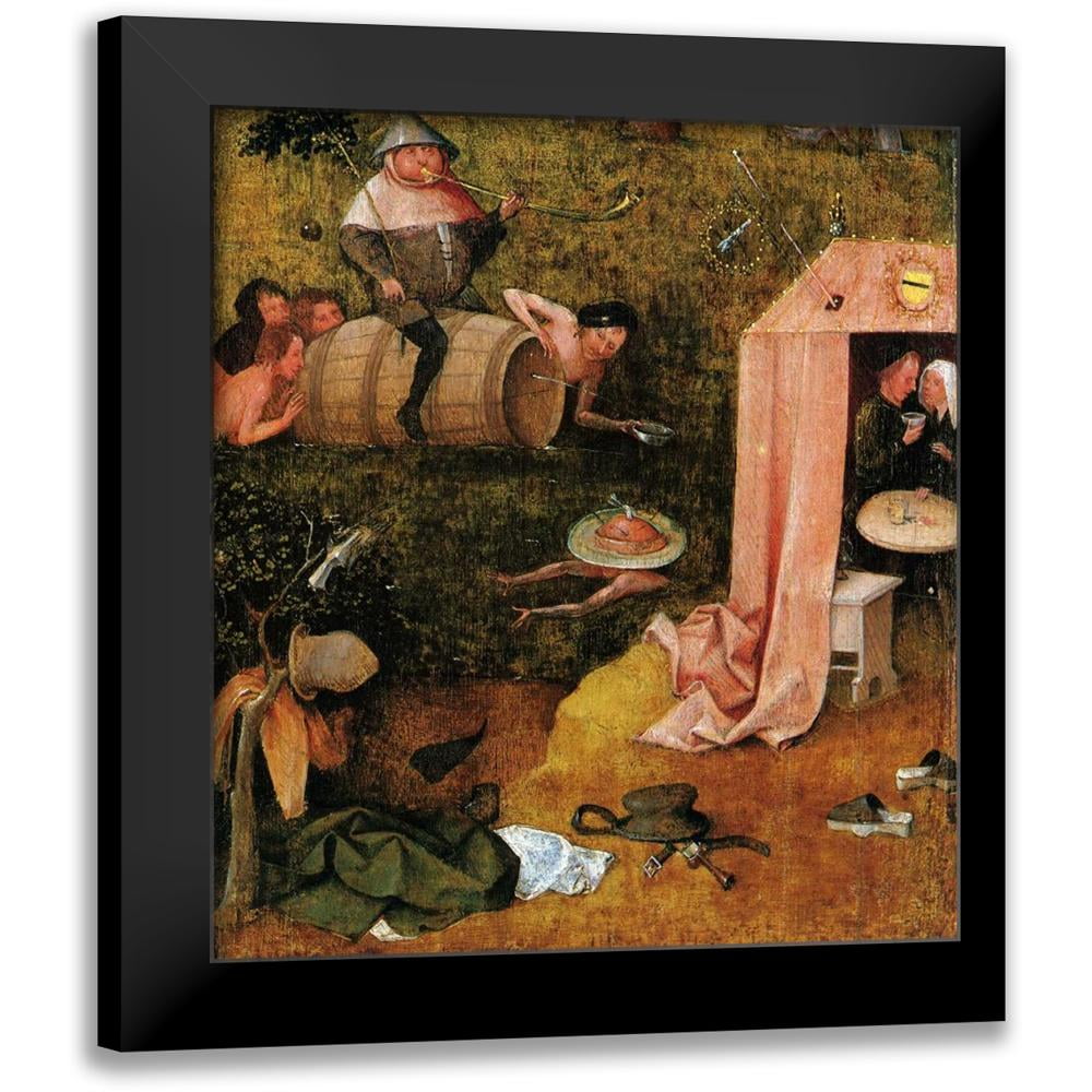 Bosch, Hieronymus 15x16 Black Modern Framed Museum Art Print Titled - Allegory Of Gluttony And ...
