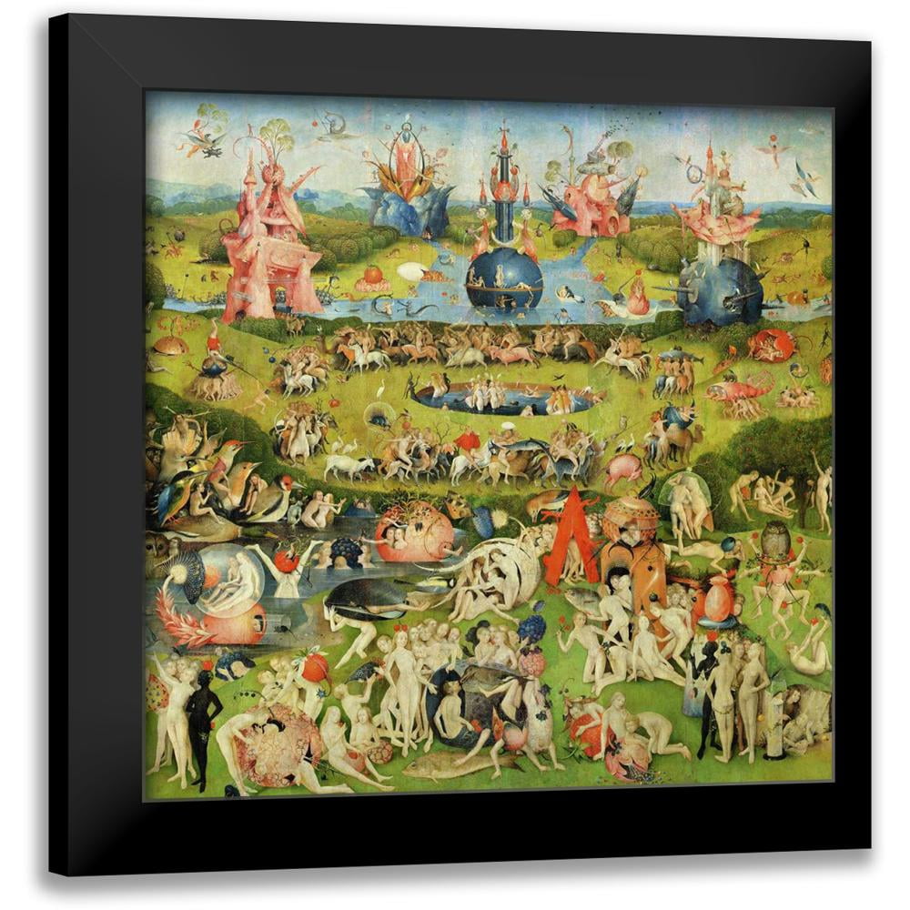 Bosch, Hieronymus 20x20 Black Modern Framed Museum Art Print Titled - The Garden of Earthly ...