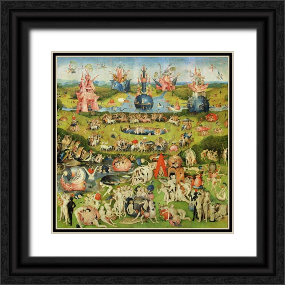 Bosch, Hieronymus 20x20 Black Ornate Wood Framed with Double Matting ...