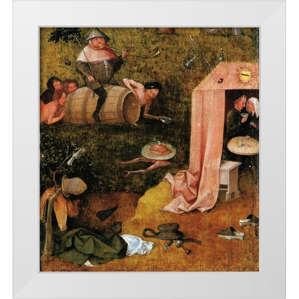 Bosch, Hieronymus 20x22 White Modern Wood Framed Museum Art Print ...