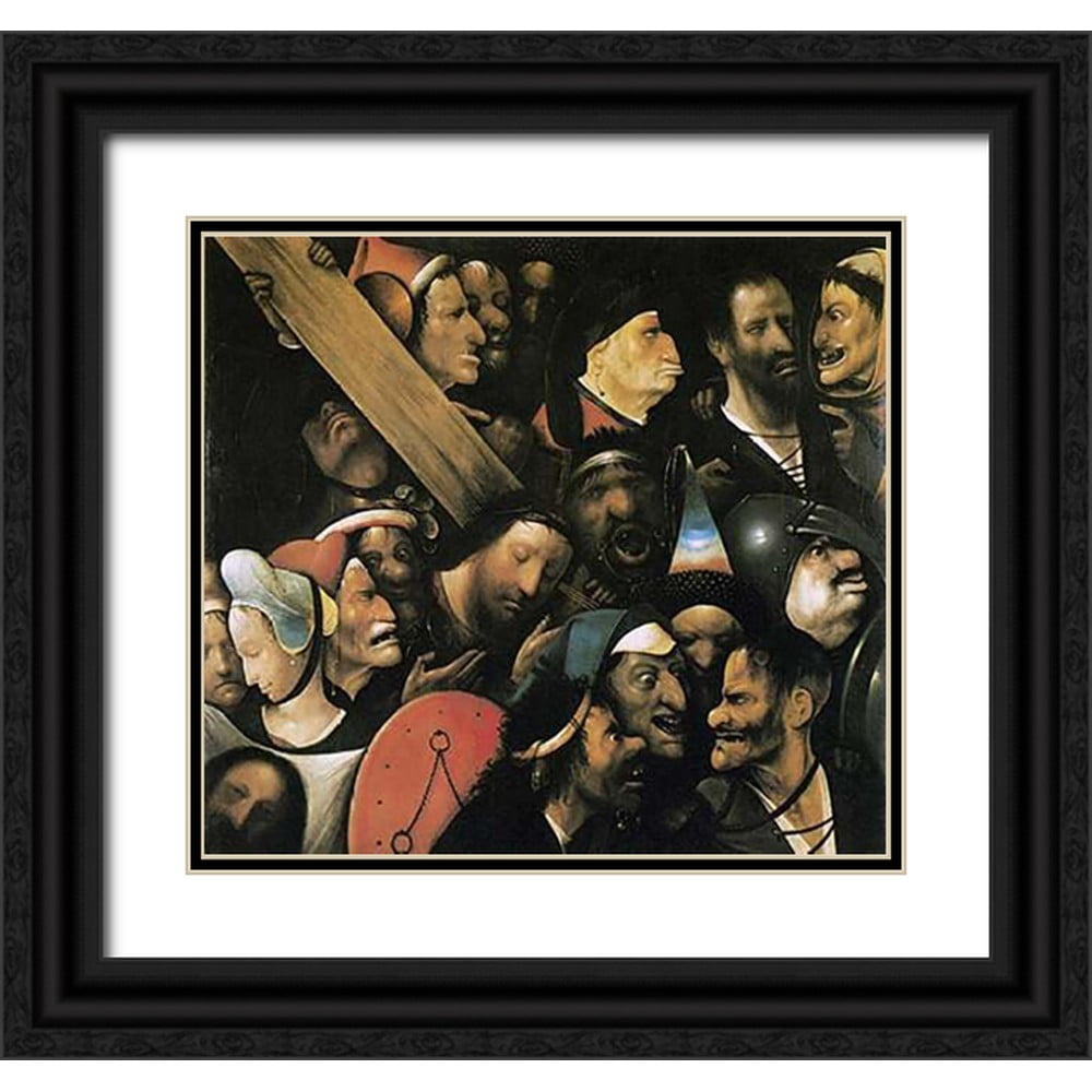 Bosch, Hieronymus 22x20 Black Ornate Wood Framed with Double Matting Museum Art Print Titled ...