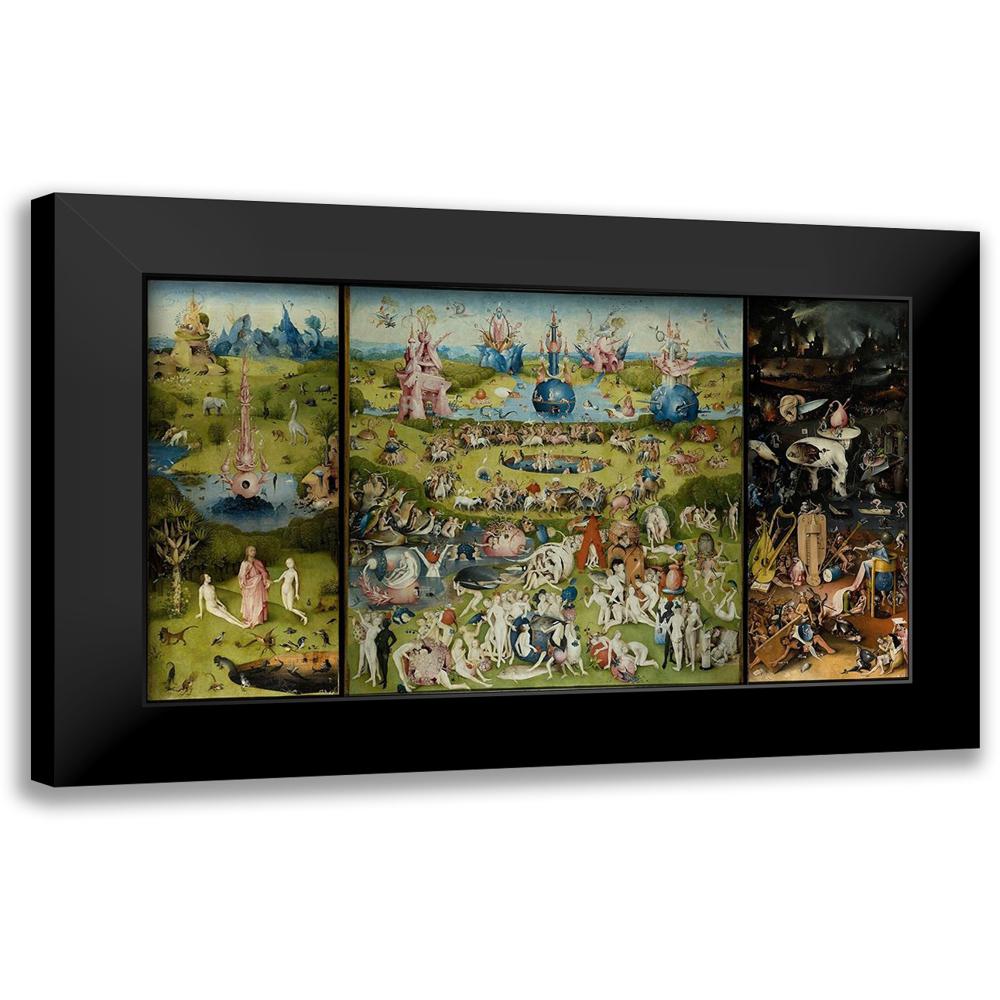 Bosch, Hieronymus 24x15 Black Modern Framed Museum Art Print Titled - The Garden of Earthly ...