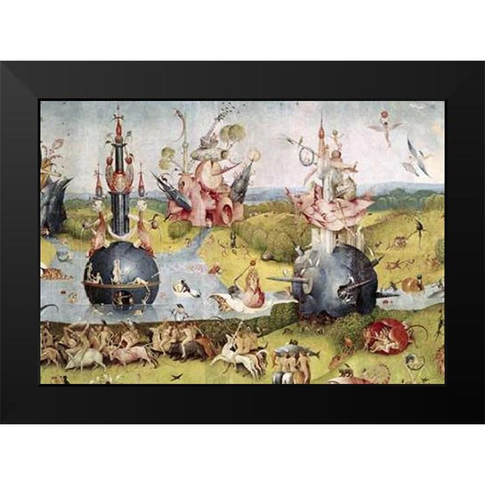 Bosch, Hieronymus 24x18 Black Modern Framed Museum Art Print Titled - Garden of Earthly Delights ...