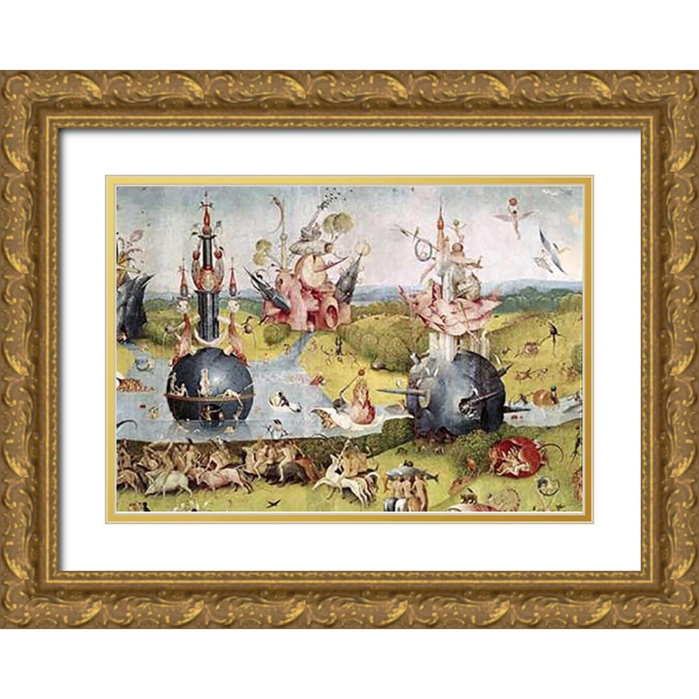 Bosch, Hieronymus 24x18 Gold Ornate Wood Framed with Double Matting ...