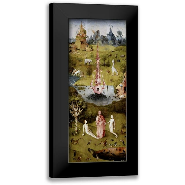 Bosch, Hieronymus 8x14 Black Modern Framed Museum Art Print Titled - Garden of Earthly Delights ...
