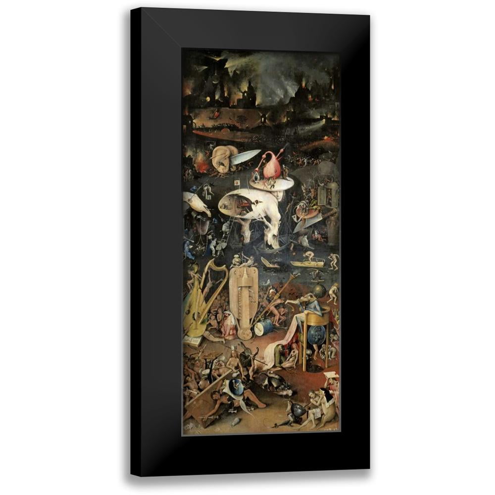 Bosch, Hieronymus 8x14 Black Modern Framed Museum Art Print Titled - Garden of Earthly Delights ...