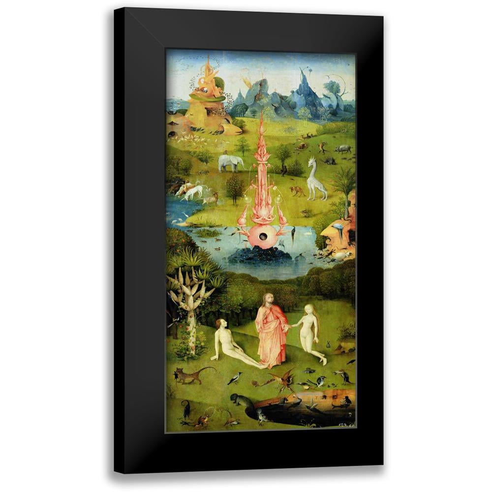Bosch, Hieronymus 9x14 Black Modern Framed Museum Art Print Titled - The Garden of Earthly ...