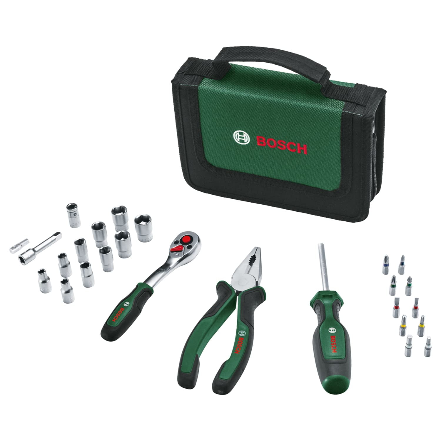 Bosch Home and Garden Mobility Hand Tool Set 26-Piece (Compact and ...