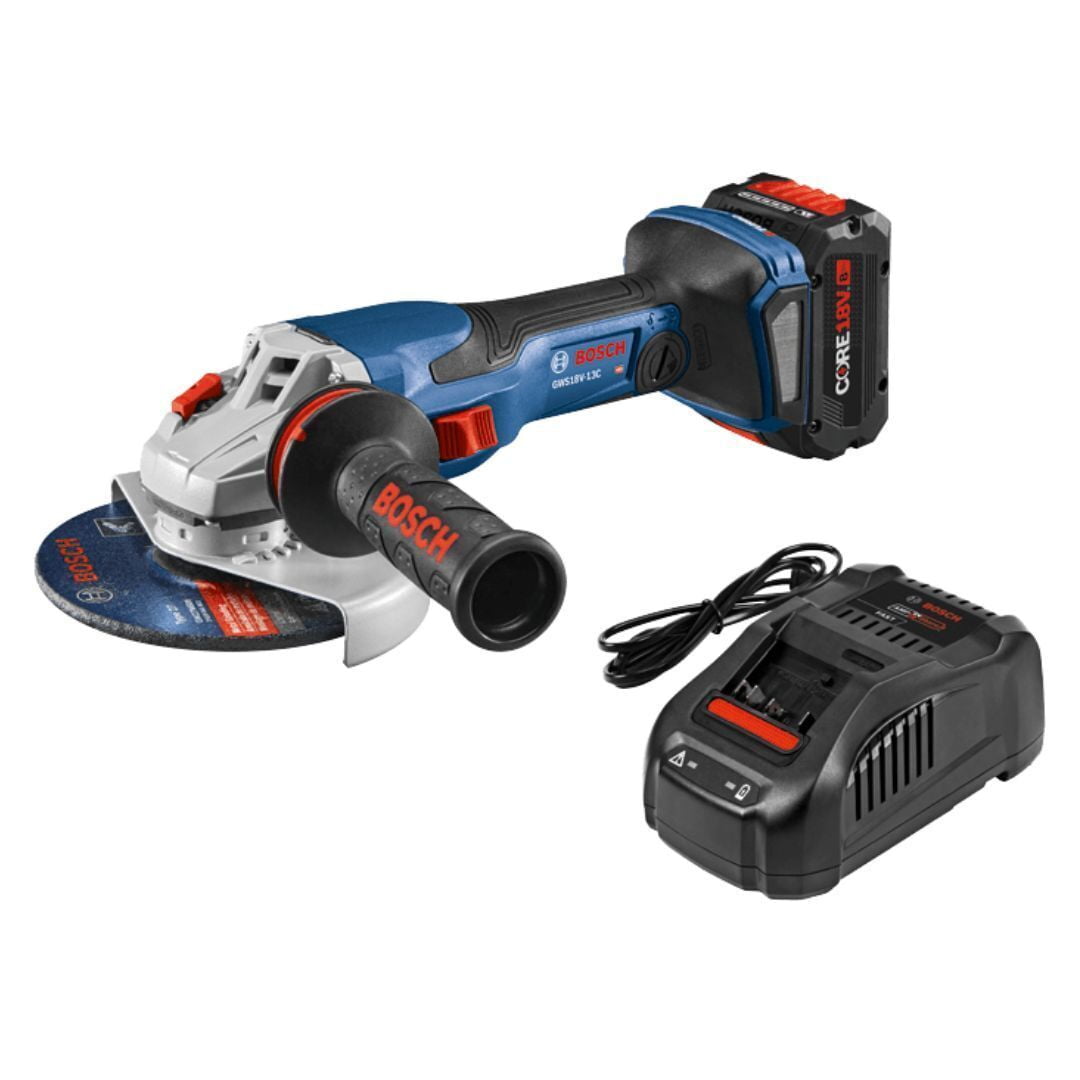 Bosch PROFACTOR 18V Connected-Ready 5 to 6-Inch Angle Grinder Kit with ...
