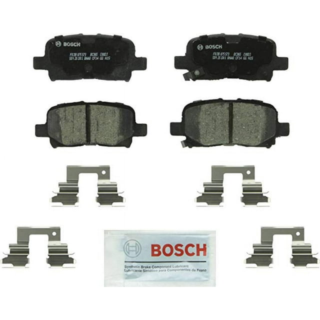 Bosch Quiet Cast Ceramic w/Hardware Brake Pad Set, and Shims Fits ...