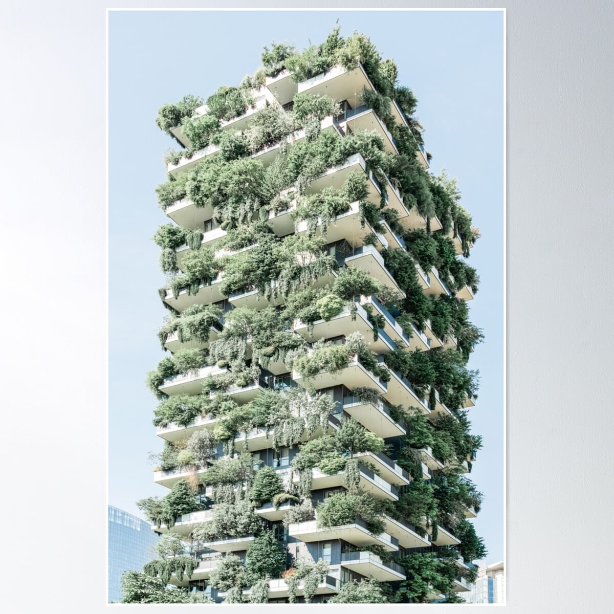 Bosco Verticale, Vertical Forest, Wall Decor, Architectural Print ...