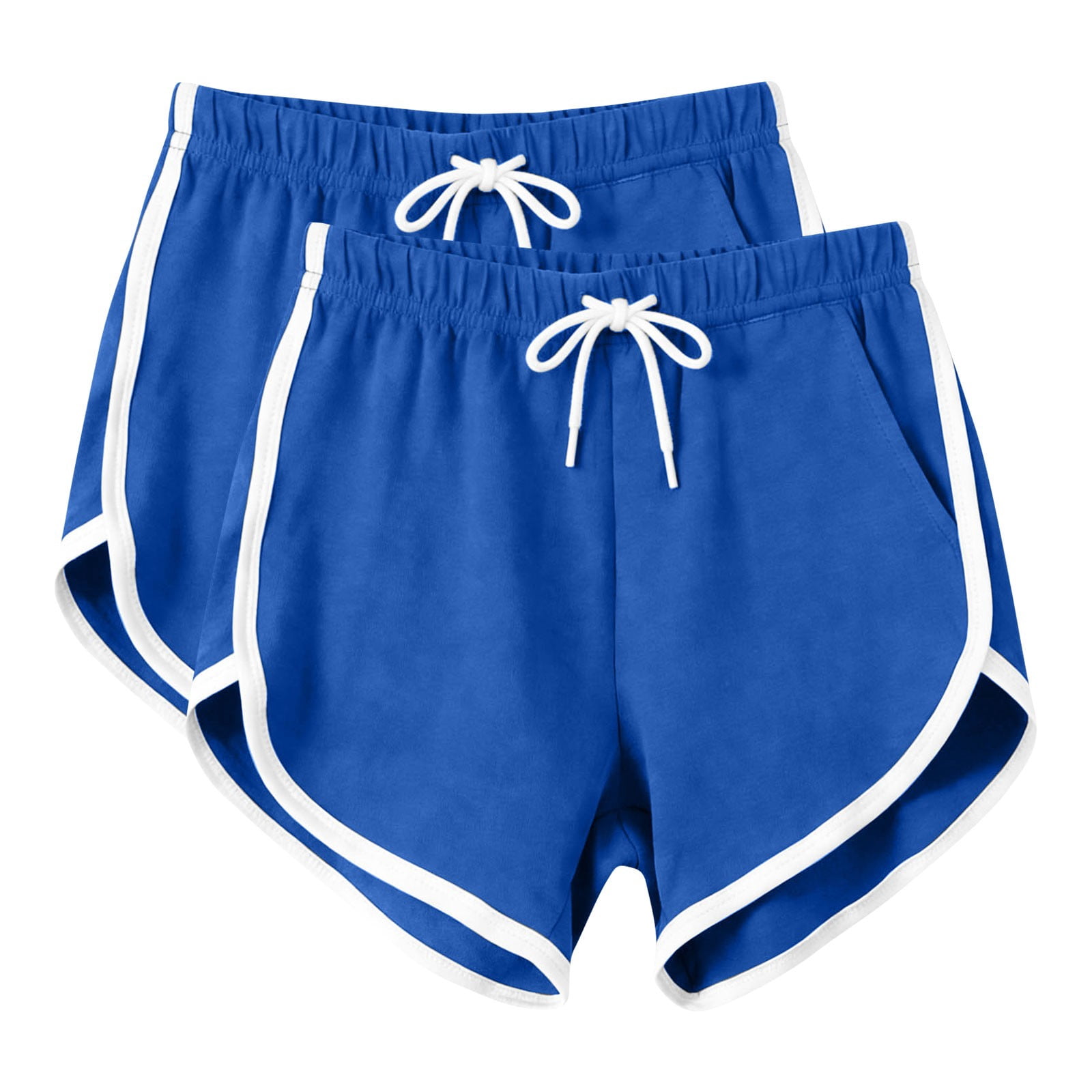 Bosfbaoi 2PC Summer Shorts for Women Retro Dolphin Shorts Running ...