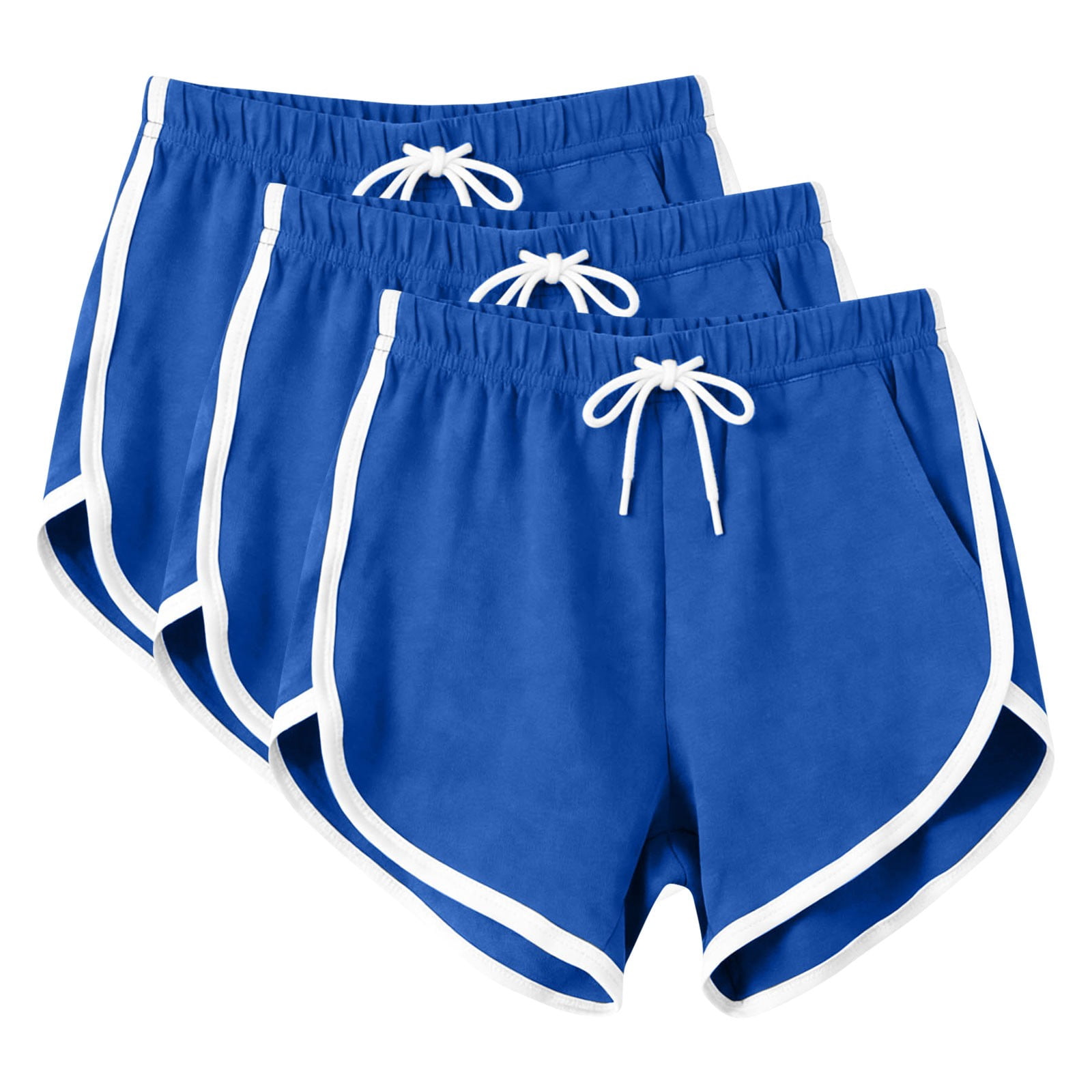 Bosfbaoi 3PC Summer Shorts for Women Retro Dolphin Shorts Running ...
