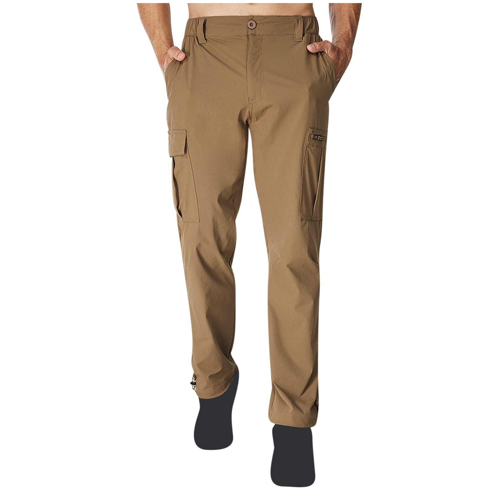 Bosfbaoi Cargo Pants for Men - Multi Pocket Utility Work Joggers with ...