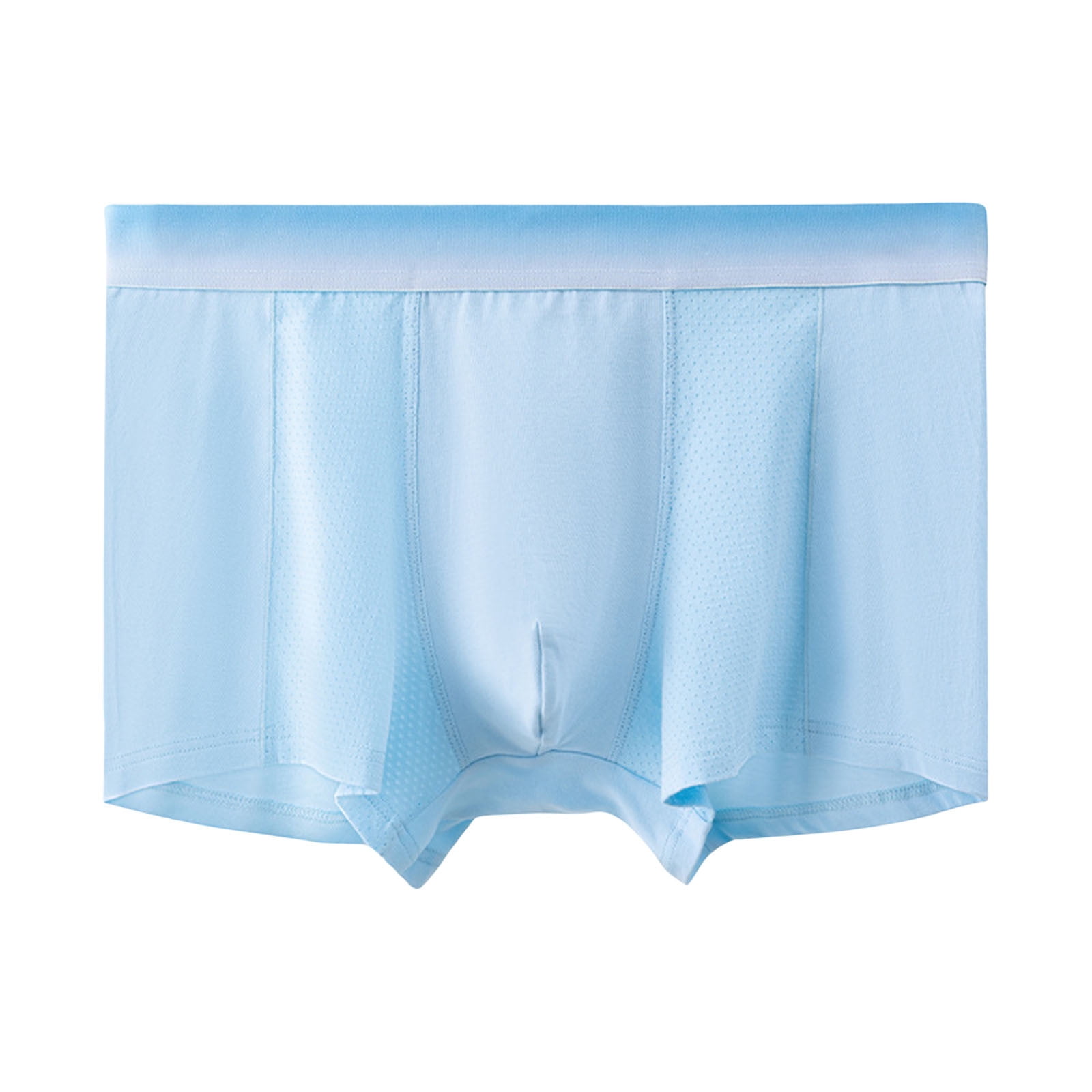 Bosfbaoi Men Cotton Underpants Briefs Elastic Waist Solid Color Color ...