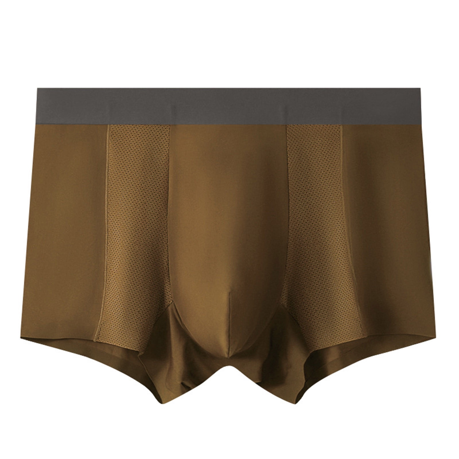 Bosfbaoi Men Ice Silk Underpants Boxers Loose Fit Rich Dark Hues ...