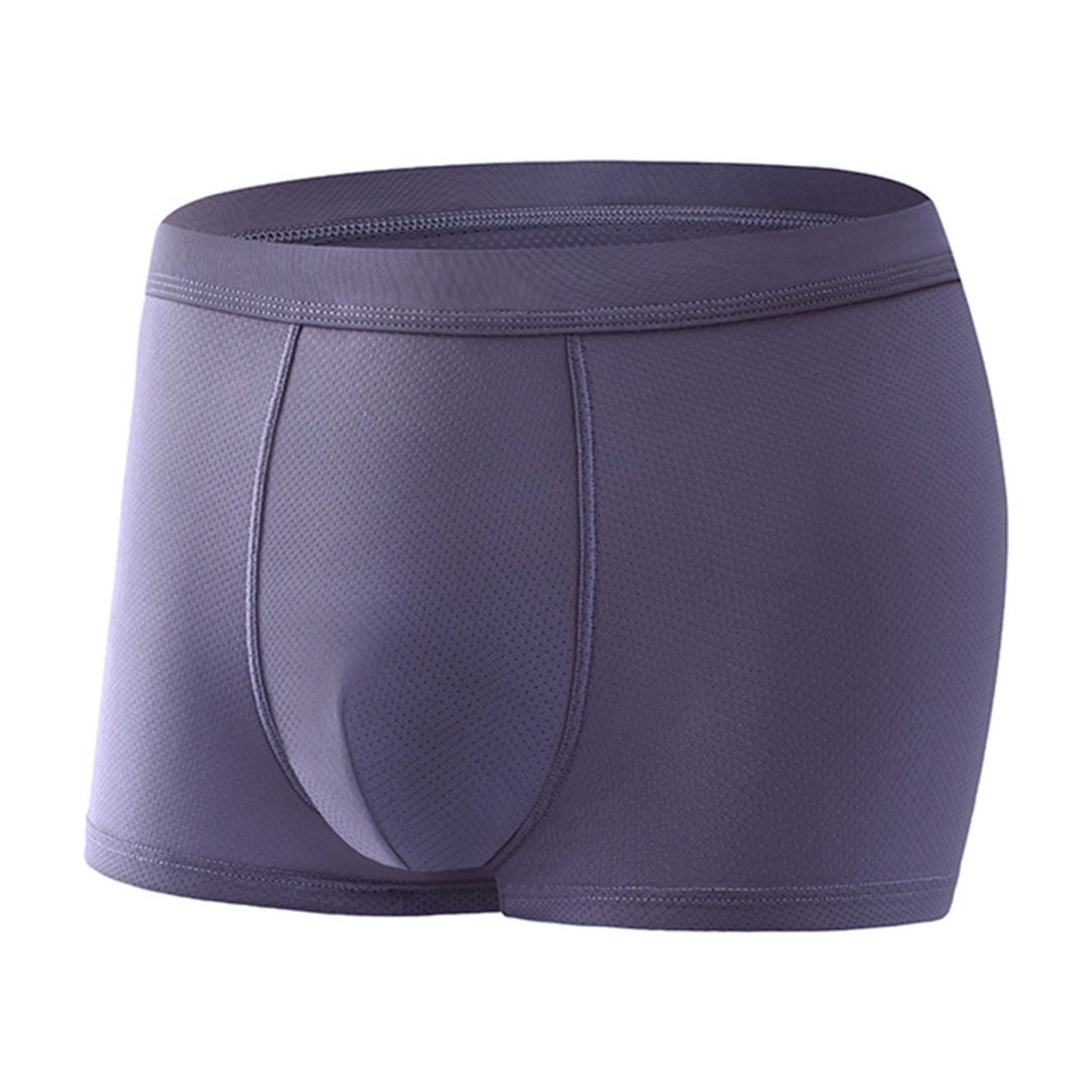 Bosfbaoi Men Ice Silk Underpants Boxers Stretchy Relaxed Fit Assorted ...