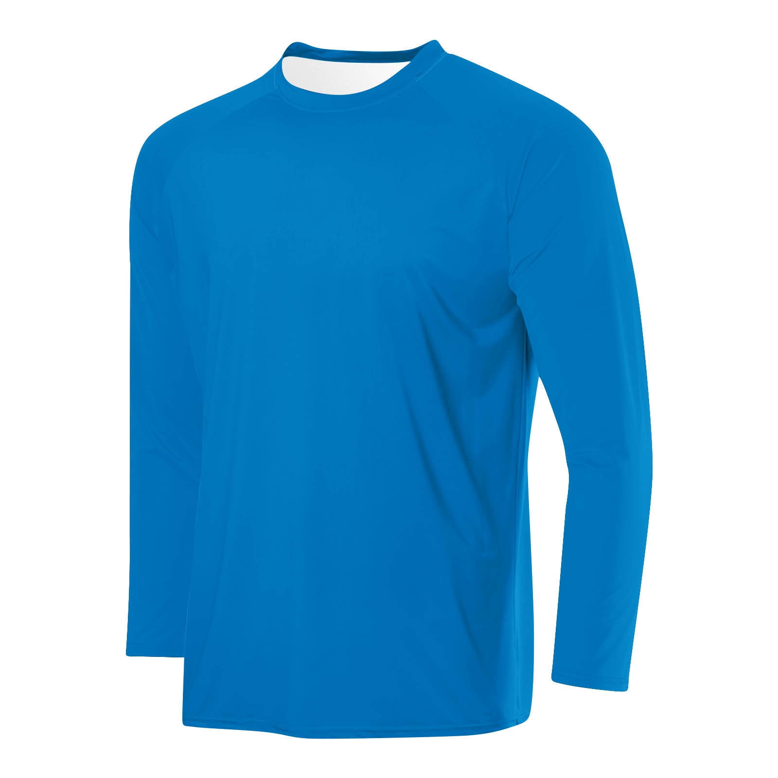 Bosfbaoi Men's Classic Regular Fit Long Sleeve T-Shirt - Solid Color ...