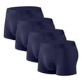 Bosfbaoi Mens 4-Pack Underpants Boxers Loose Fit Assorted Colors ...