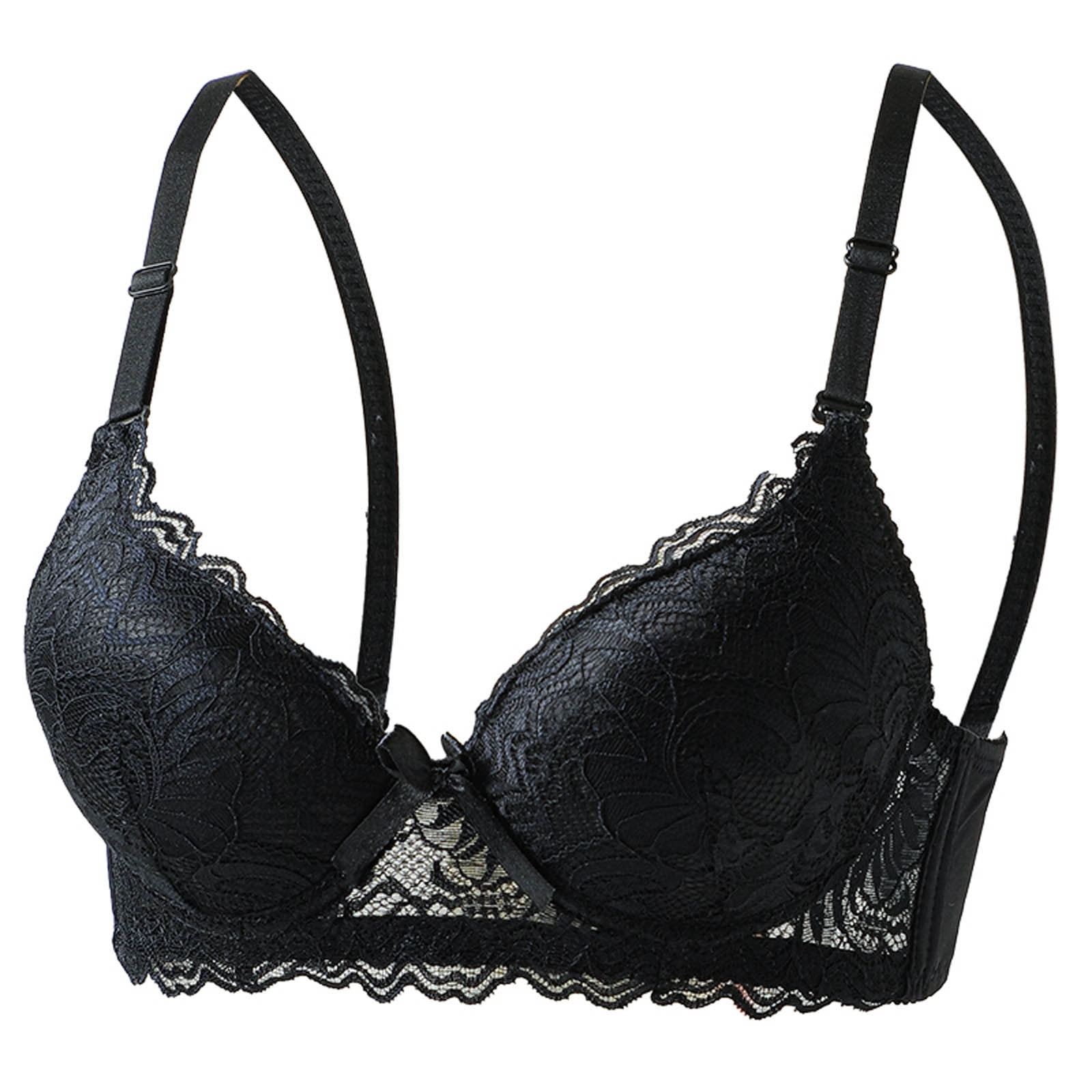 Bosfbaoi Women's Bra Solid Color Seamless Underwear Underwire Design ...