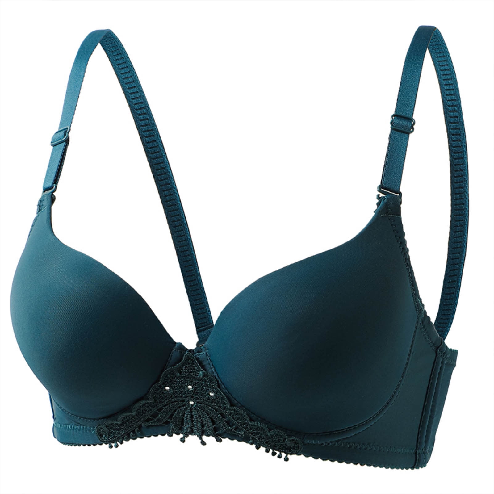 Bosfbaoi Women's Bra Solid Color Seamless Underwear Underwire Design ...