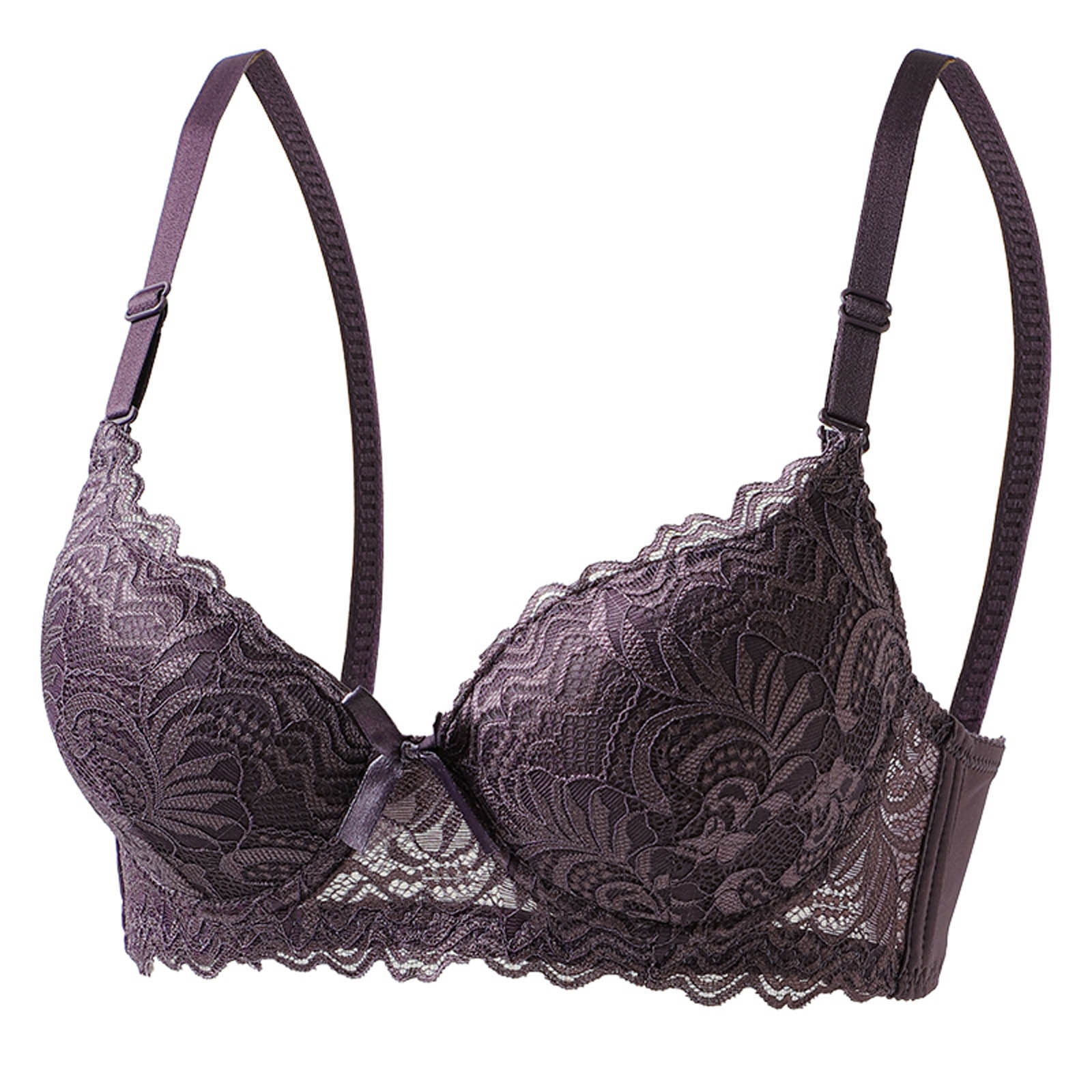 Bosfbaoi Women's Bra Solid Color Seamless Underwear Underwire Design ...