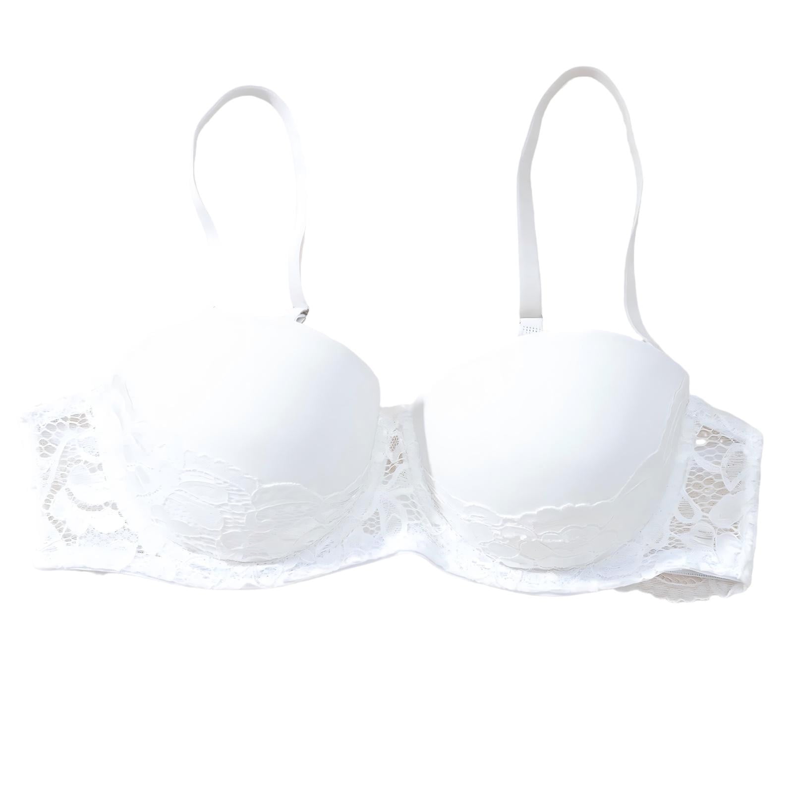 Bosfbaoi Women's Everyday Bra Breathable Back-Closure Wire-Free Push-Up ...