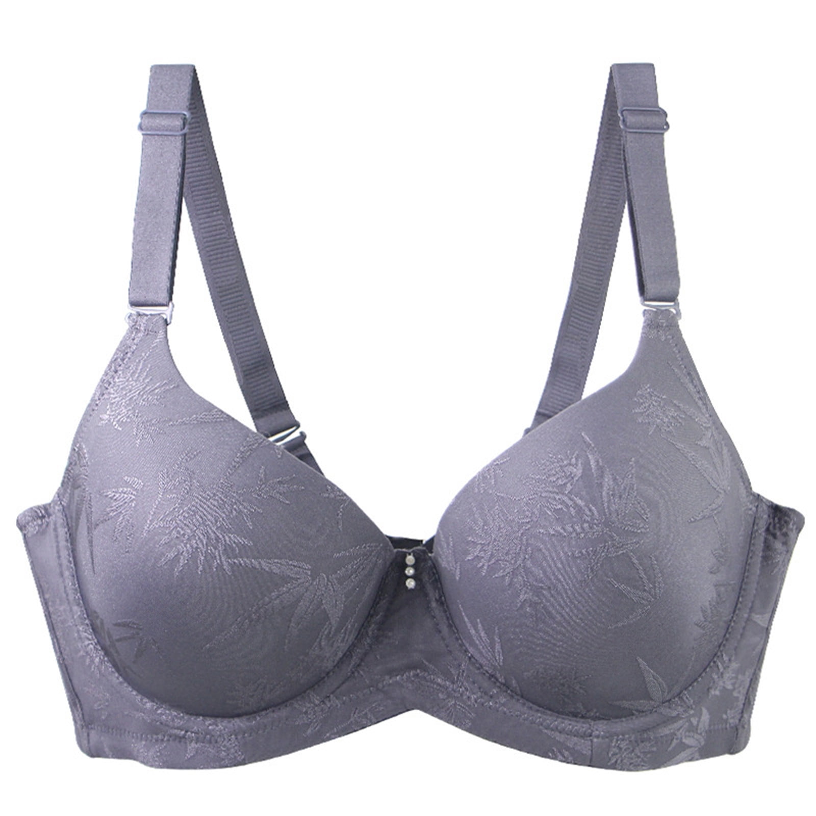 Bosfbaoi Women's Plus Size Floral Bra, Underwire Support Bra with Lift ...