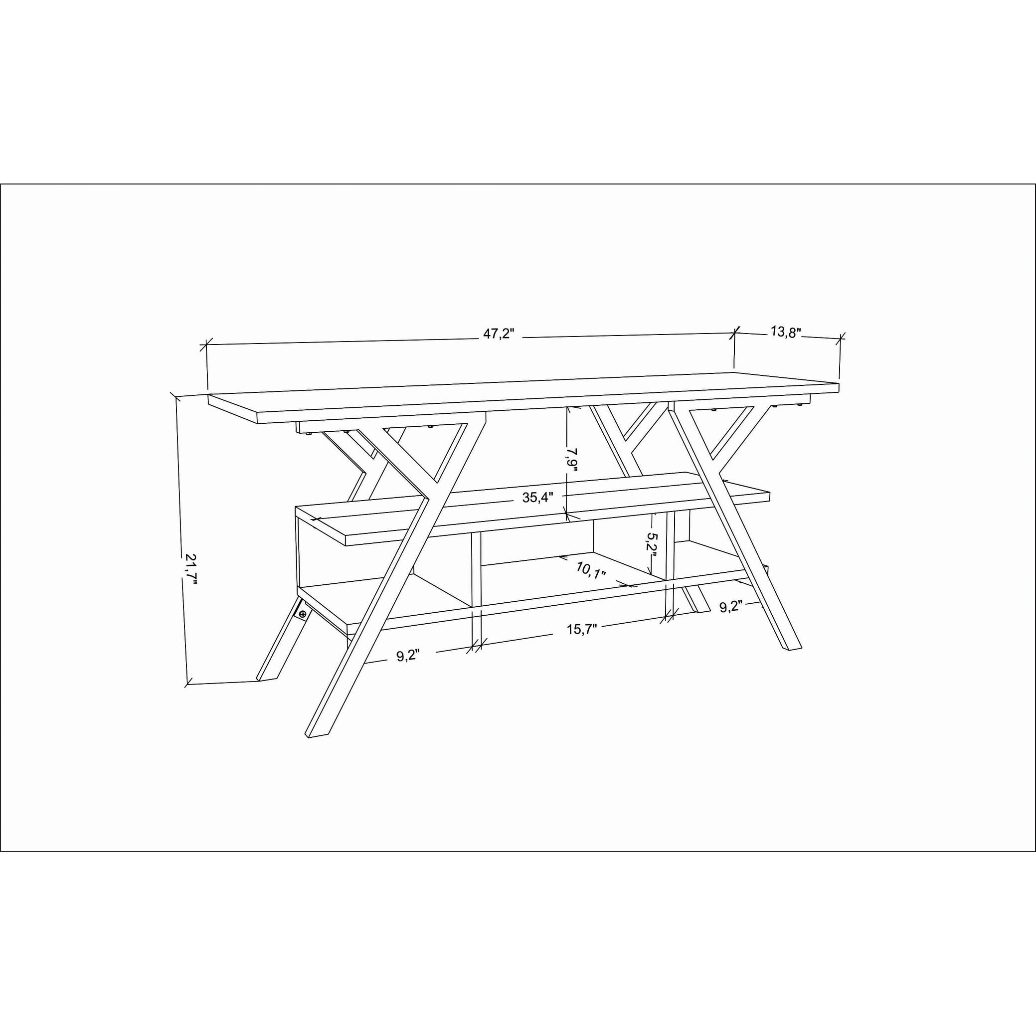 Bosfori Minerva Tv Stand Black - Anthracite - Walmart.com