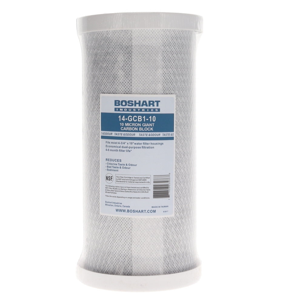 Boshart 14-GCB1-10 Carbon Block 10 Micron Filter - Walmart.com