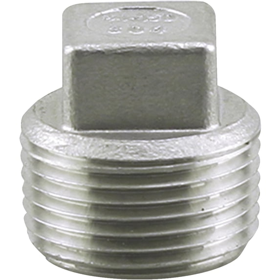 Boshart Stainless Steel Square Head Plug U2-SSP-10 - 1 In, Silver ...