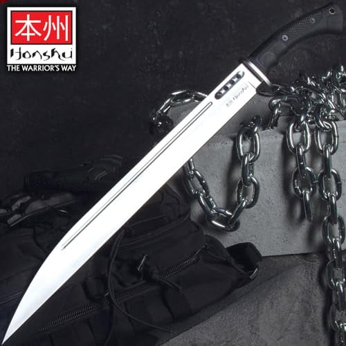 Boshin Seax Knife | 19 3/8" Full-Tang Stainless Steel Blade | Textured ...