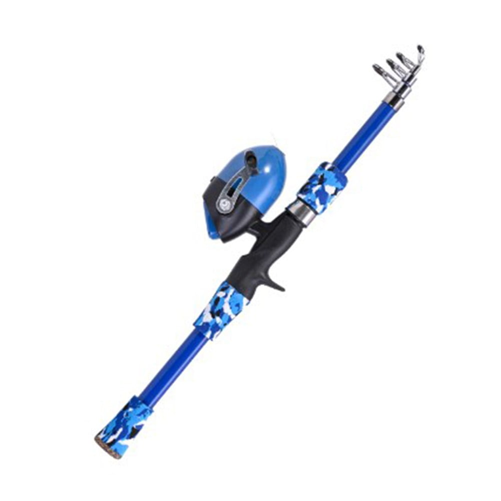Bosisa 1.65m Kids Fishing Rod Set Telescoping Fishing Rod Reel Rod ...
