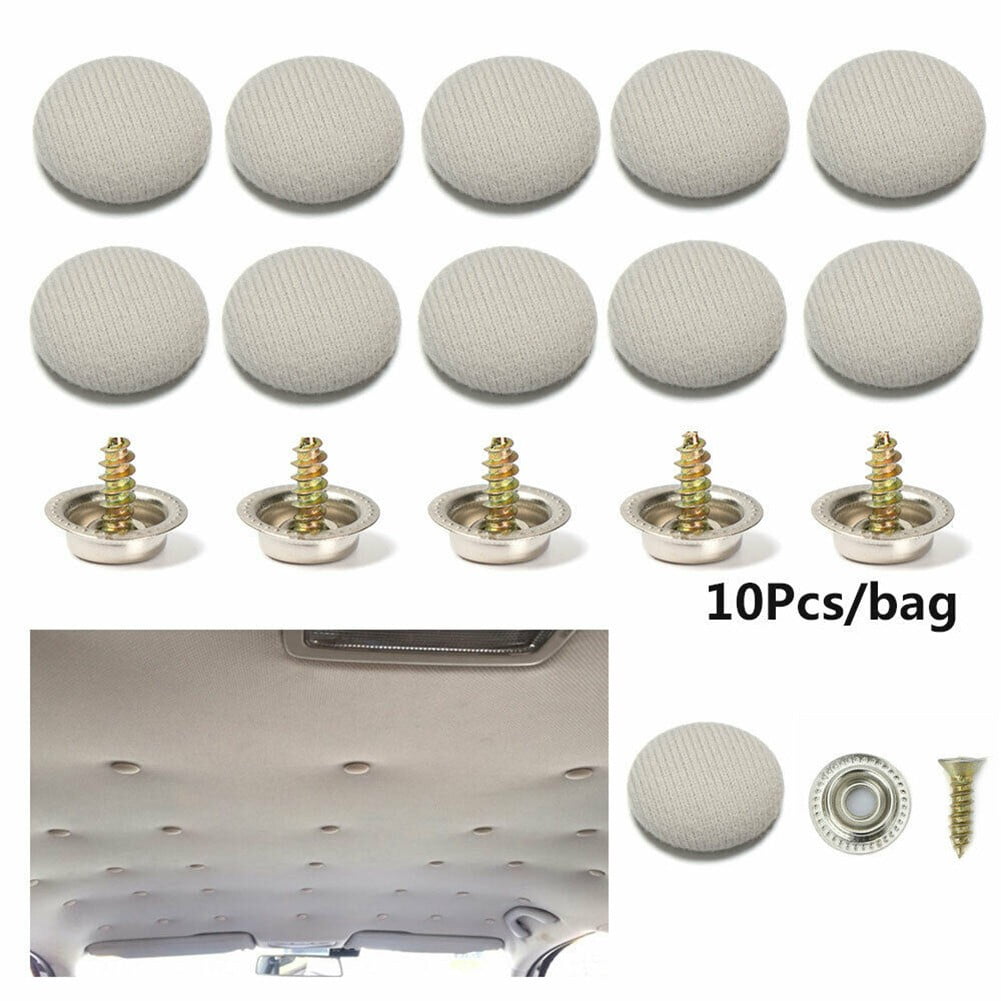 Bosisa 10Pcs/Set Car Roof Buckles Headliner Repair Fixing Screw Cap ...