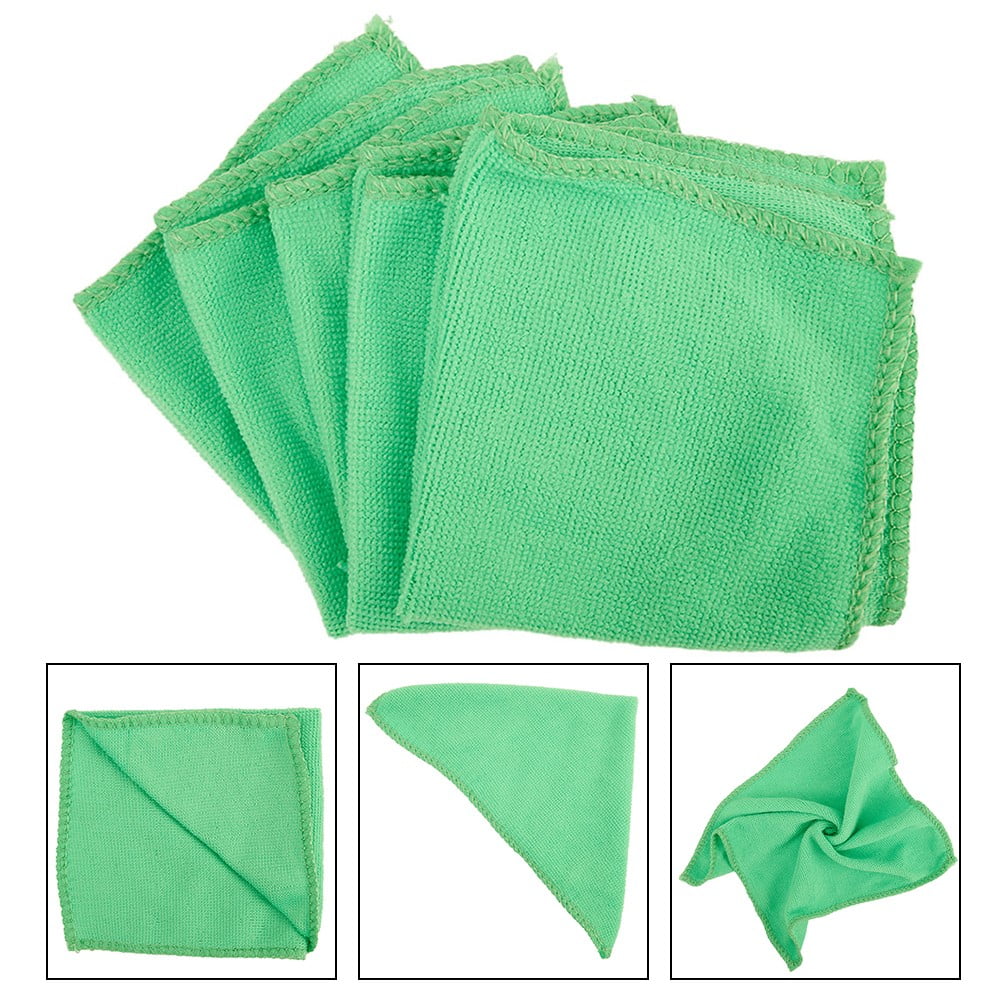 Bosisa 10Pcs Soft Absorbent Wash Clean Cloth Car Auto Care Microfiber ...