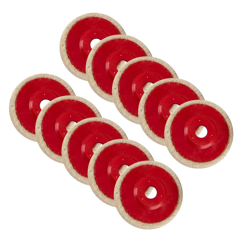 Bosisa 10Pcs Wool Polishing Wheel Buffing Pads Grinding Buffing Wheel ...