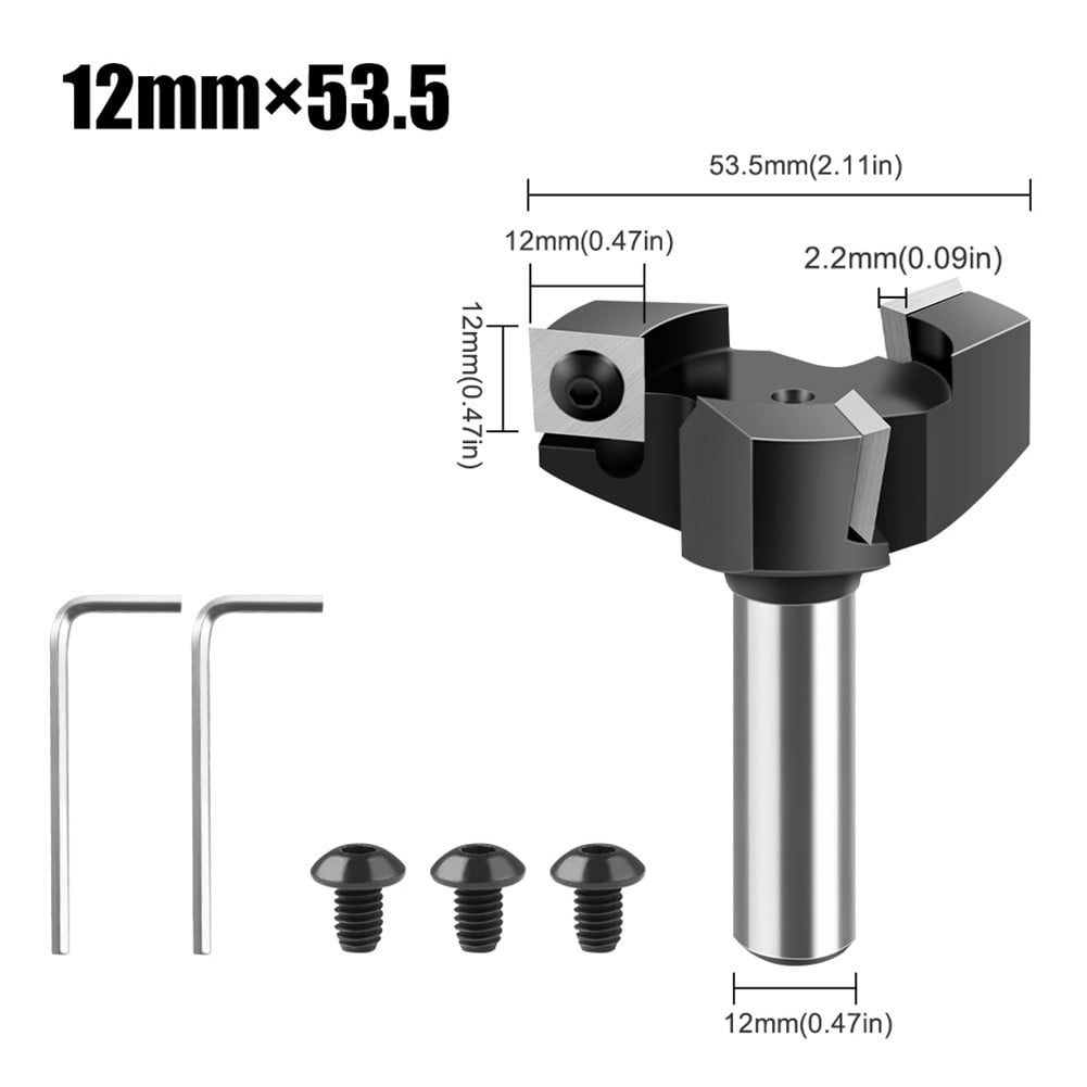Bosisa 12/12.7Mm Shank Router Bits Clean Bottom Three-Edge Board ...