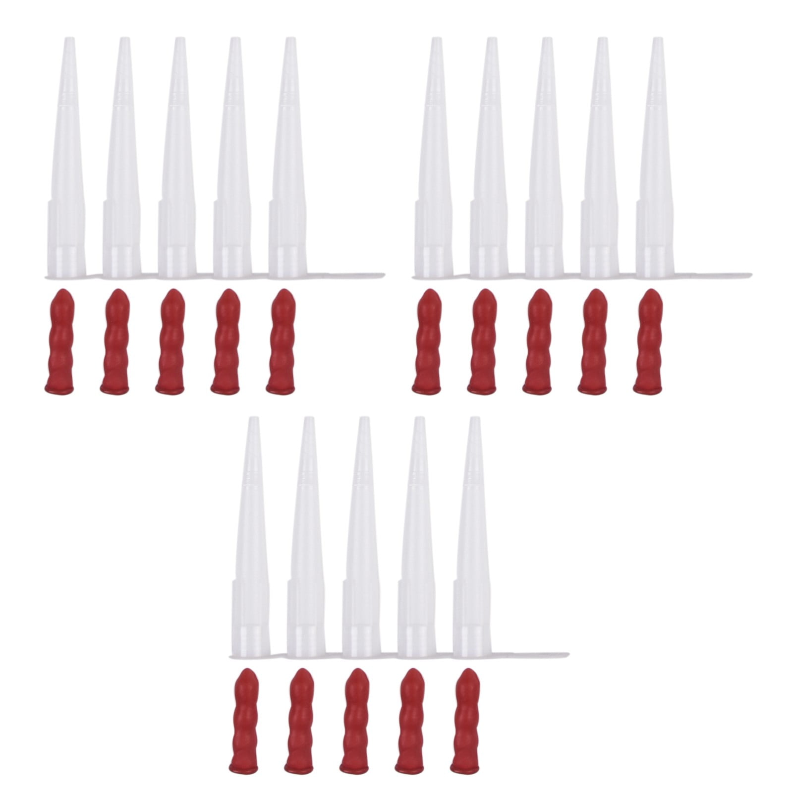 Bosisa 15Set Caulking Nozzles Cap Caulk Glue Tip Sealing Cap For ...
