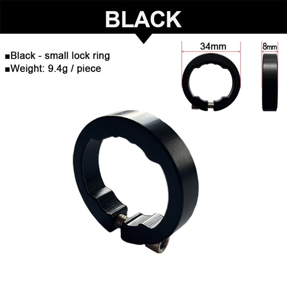 Bosisa 1Pair Aluminum Alloy Mountain Road Bike Grips Fixing Ring End ...