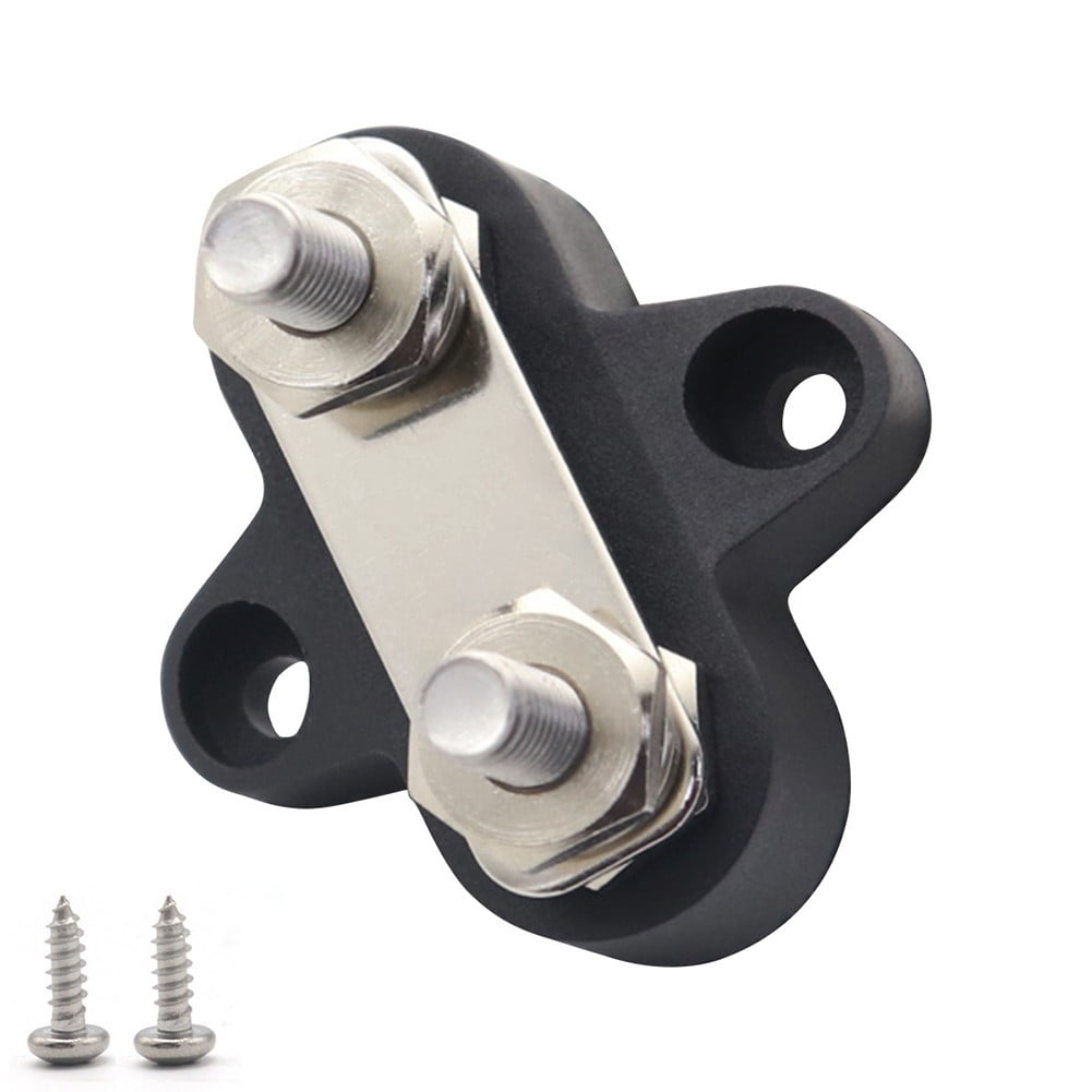 Bosisa 1Pcs Battery Power Distribution Terminal Block 12V-48V Dc Bus Bar M8 Dual Studs - Walmart.com