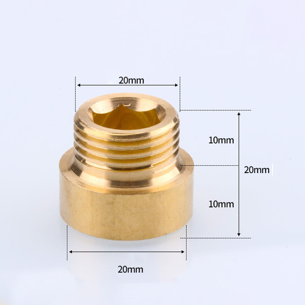 Bosisa 1Pcs Brass Tap Extension Connector G1/2 Thread Brass Connector ...