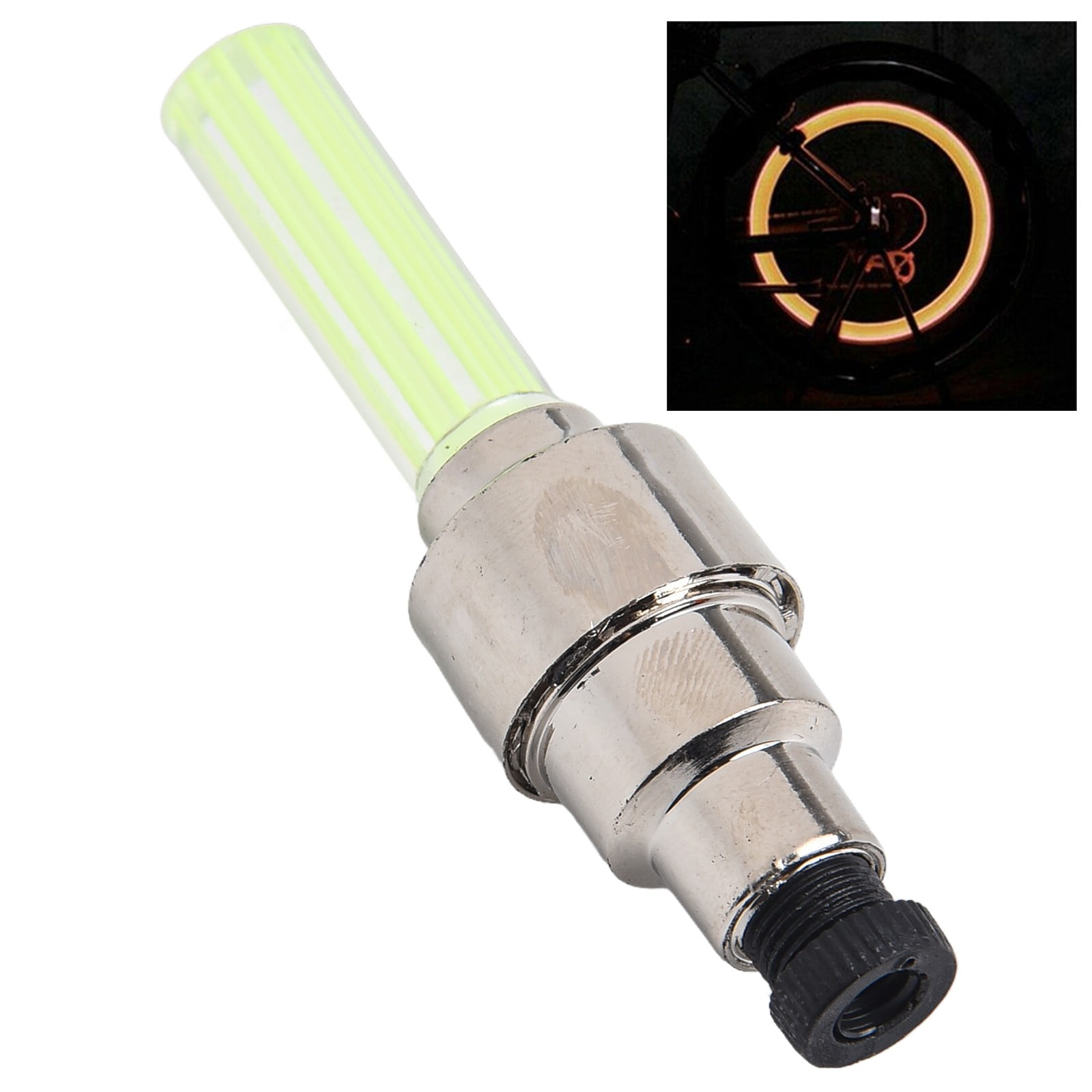 Bosisa 1Pcs Neon Bike Spoke Lights -Bicycle Led Light Tire Valve Cap ...