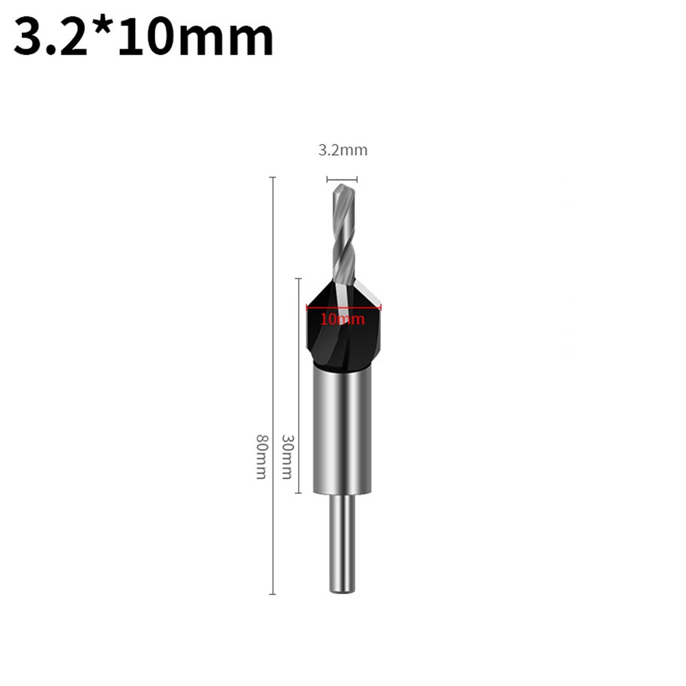 Bosisa 2.8-4Mm Carbide Tipped Countersink Drill Bits 8Mm/10Mm Shank For ...