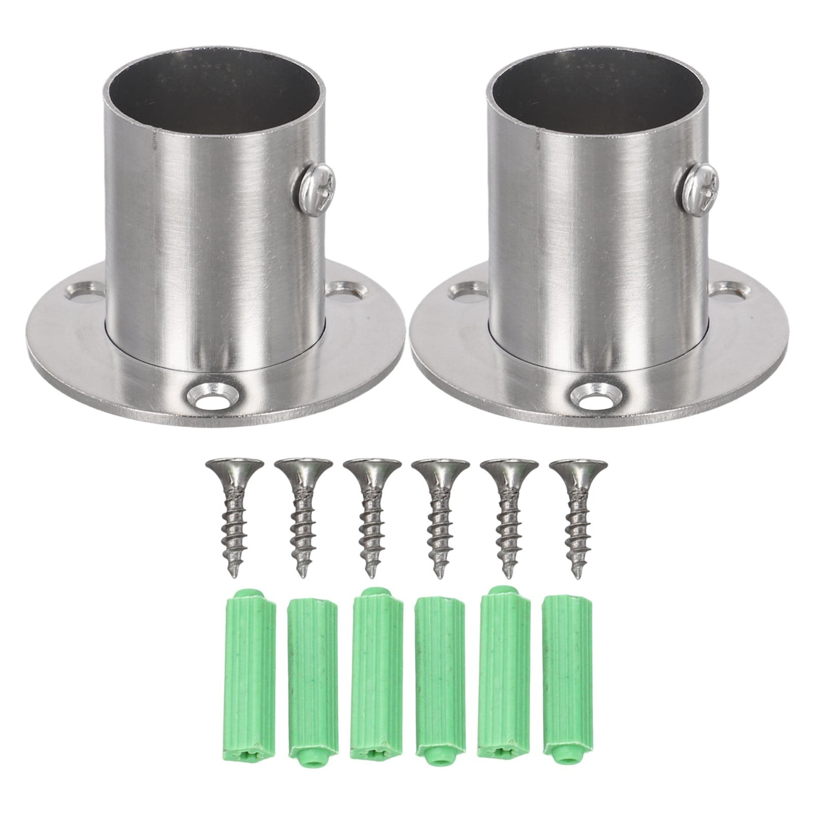 Bosisa 2 Pack Closet Rod End Supports For Durable Hanging Of Clothes ...