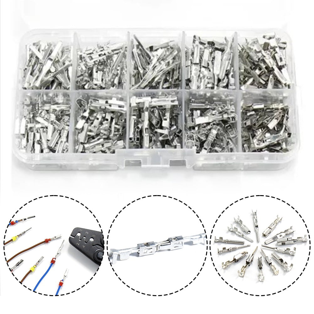 Bosisa 290Pcs Car Electrical Wire Terminal Pins Kit 1Mm/1.5Mm/1.8Mm/2 ...