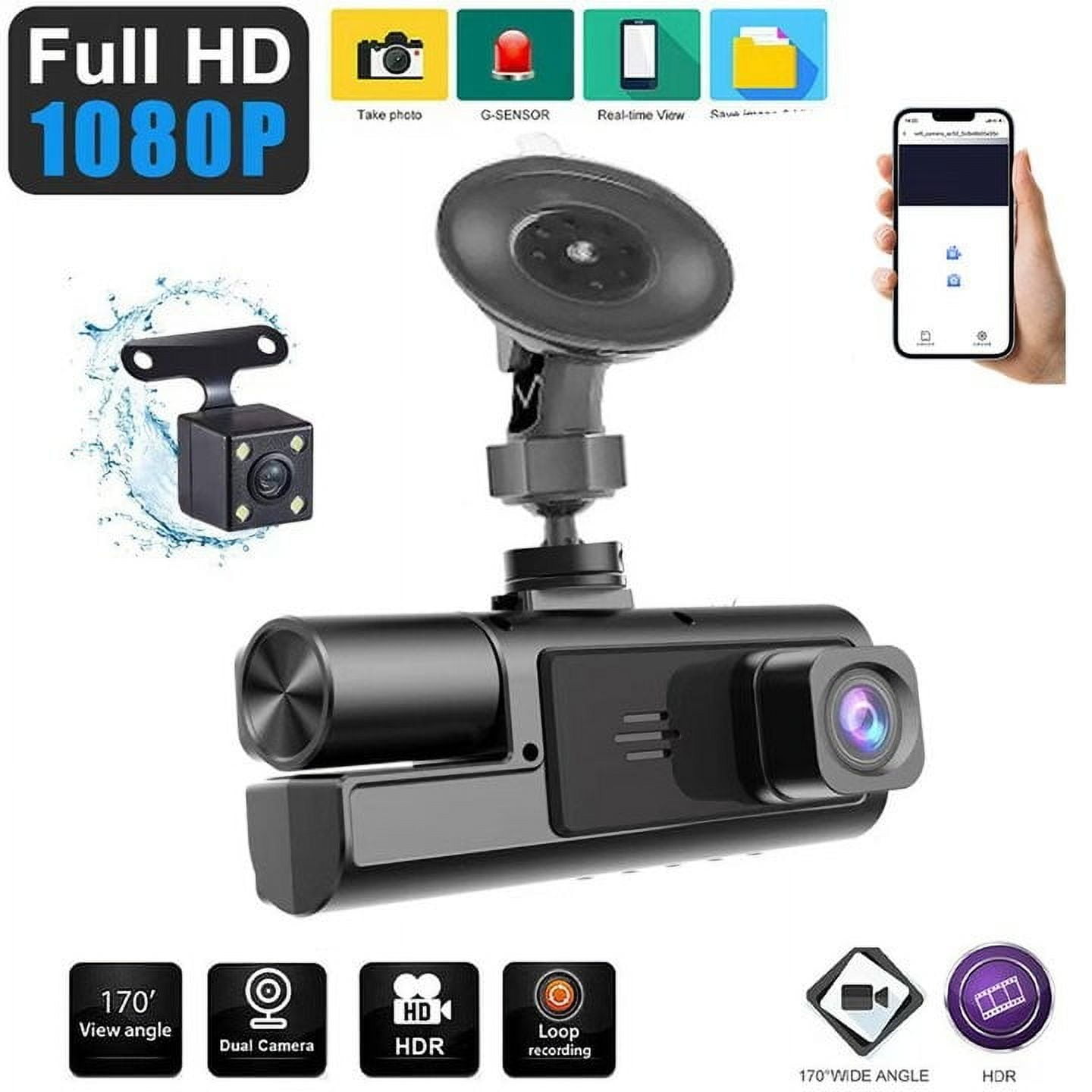 Bosisa 3-Lens 1080P Car Dash Cam For Night Vision Dvr Lens Camera ...